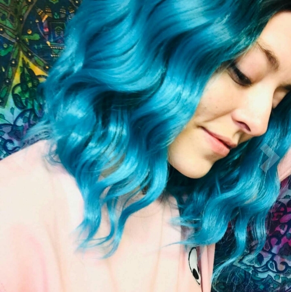 Accessories | Hombre Turquoise Blue Beauty Full Wig | Poshmark